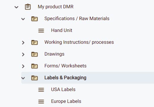 DMR/DHF Working Process in Document Control - Orcanos Help Center